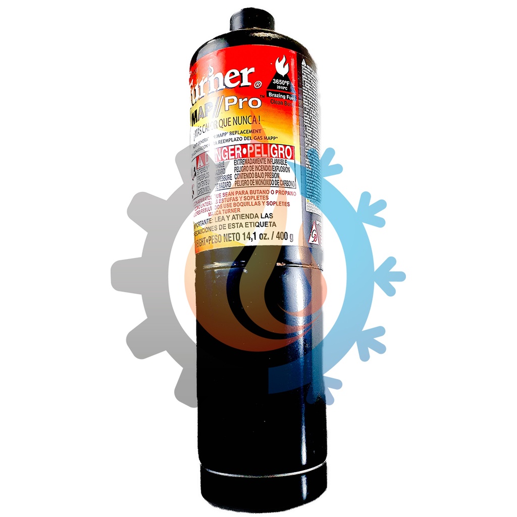 GAS TURNER NEGRO 14.1 OZ 3600F (PROPANO NEGRO) | OSEMIC SHOP